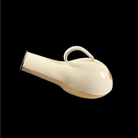 Accents | Vintage Enamelware Metal Male Urinal Hospital Medical White ...